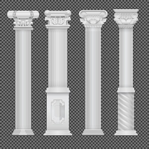 Classic roman greek architecture columns Vector Image