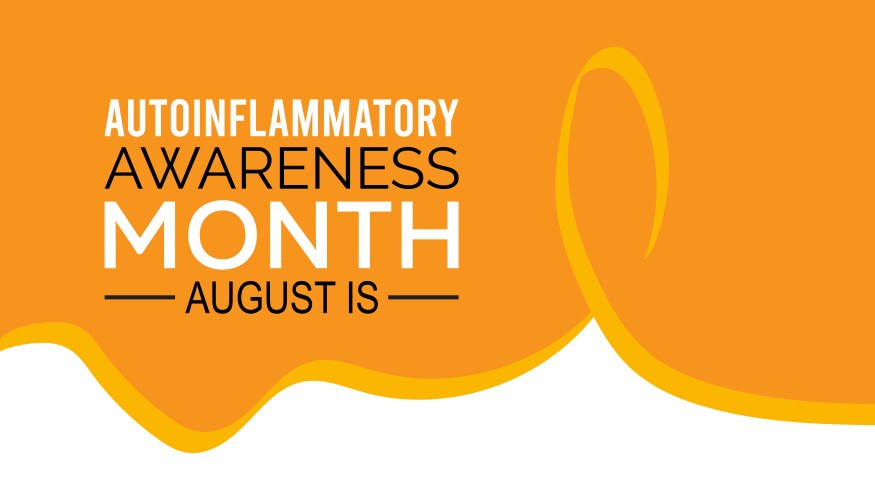 Autoinflammatory awareness month Royalty Free Vector Image