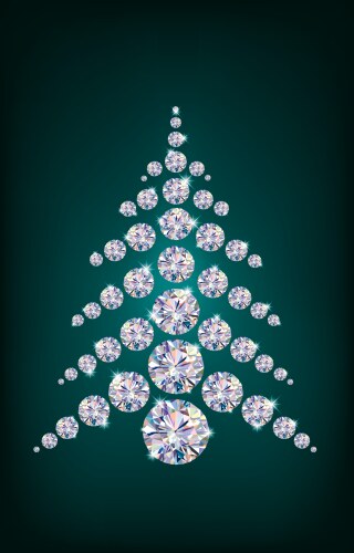 Diamond tree Royalty Free Vector Image - VectorStock