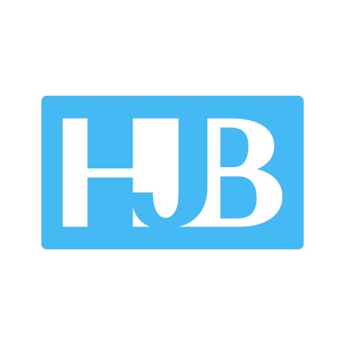 Initial hjb letter combined logo design graphic Vector Image