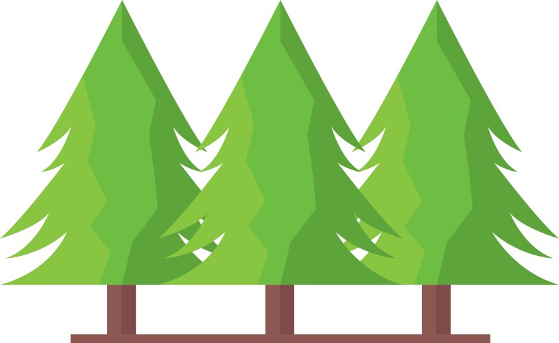 Abstract pine tree forest seamless pattern Vector Image