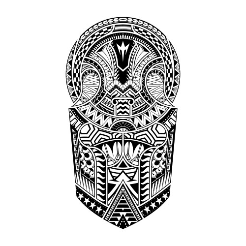 Tattoo abstract black arm template set Royalty Free Vector