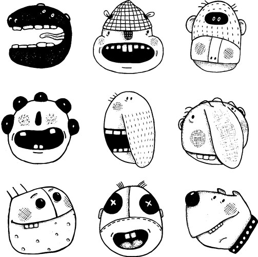 Cartoon Faces Funny Vector Images (over 380,000)