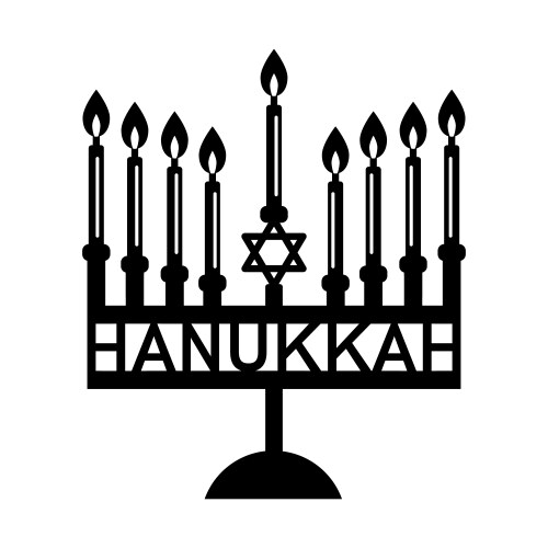 Menorah hanukkah cut Vector Images & Graphics for Commercial Use ...
