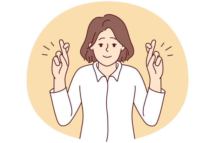 Fingers Crossed Cartoon Vector Images (over 760)