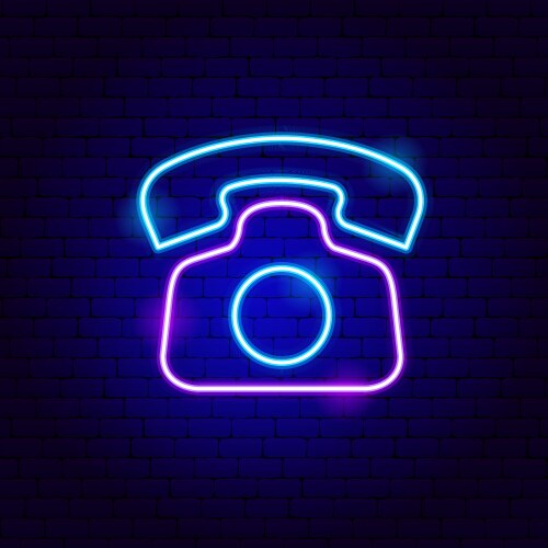 Contact us neon sign Royalty Free Vector Image