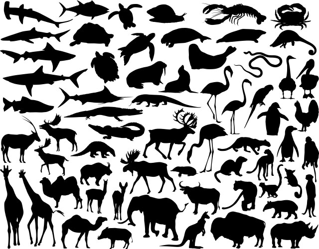 Animals Outlines Vector Images (over 390,000)