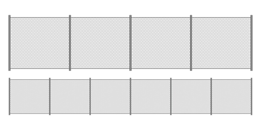 Wire fence clipart bundle ready to use silhouette Vector Image