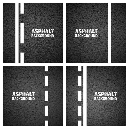 Straight road marking Royalty Free Vector Image