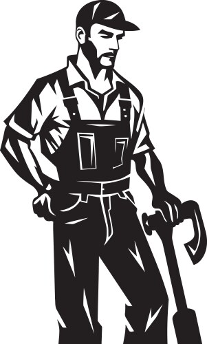 Industry icons iconic worker symbol design labor Vector Image