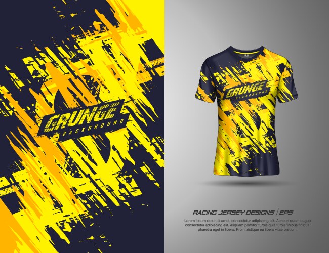 Sports pattern sublimation jersey design Vector Image