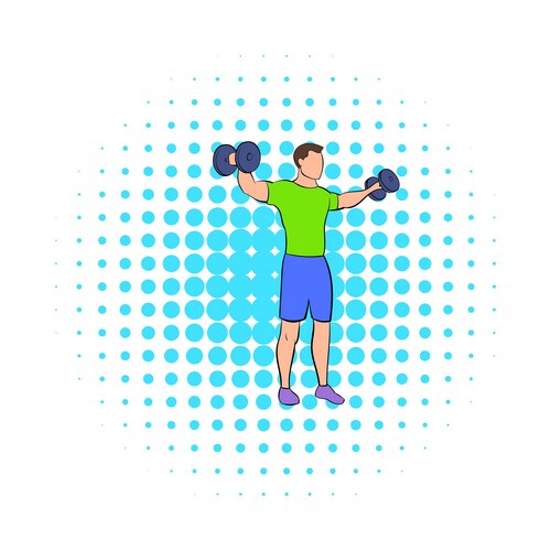 Dumbbell Lateral Raise Vector Images (69)