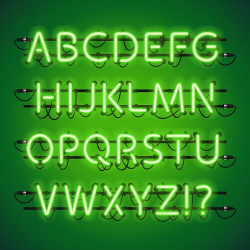 Neon Alphabet Vector Images (over 48,000)