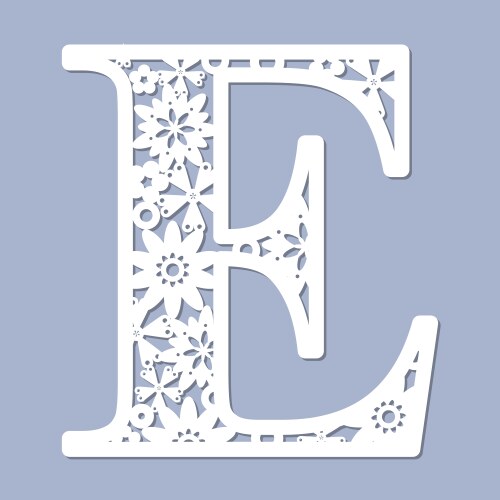 Modern futured alphabet cutting-edge sci-fi Vector Image