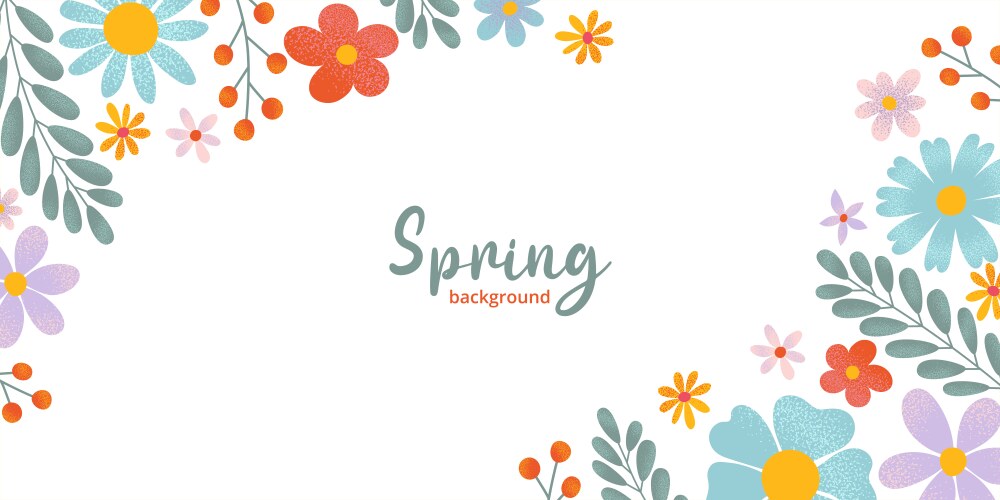 Spring rectangular celebration background Vector Image