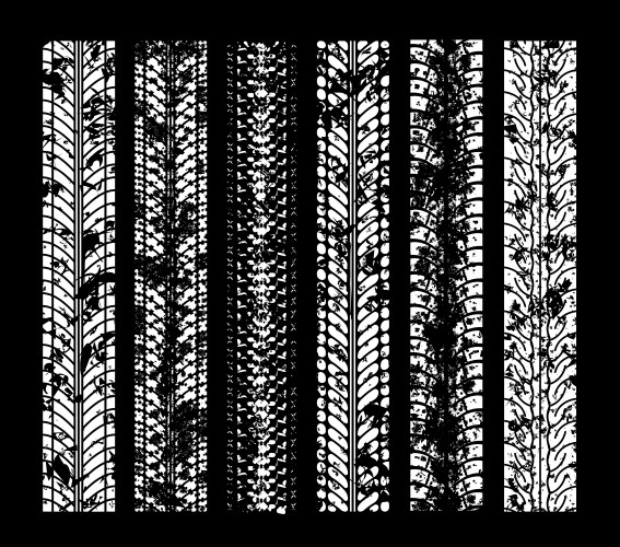 Tire tracks Royalty Free Vector Image - VectorStock