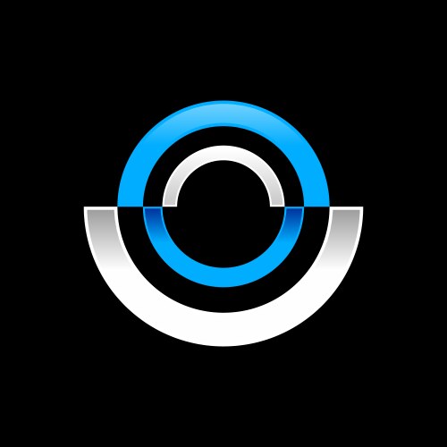 Half face halloween skull symbol design Royalty Free Vector