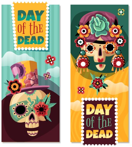 Invitation to the day of dead party Royalty Free Vector