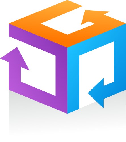 Box letter r logo icon design Royalty Free Vector Image