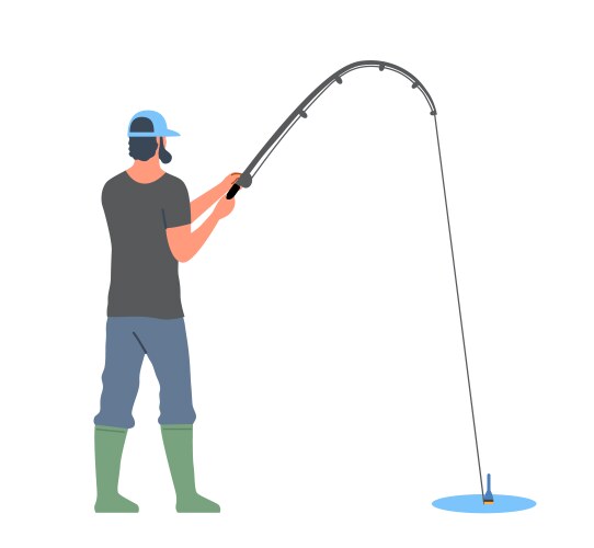 Fishing Rod Bent Vector Images (16)