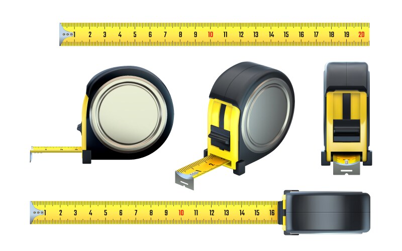 Tape measure isolated Royalty Free Vector Image