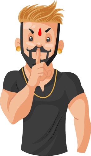 Rajput boy Royalty Free Vector Image - VectorStock
