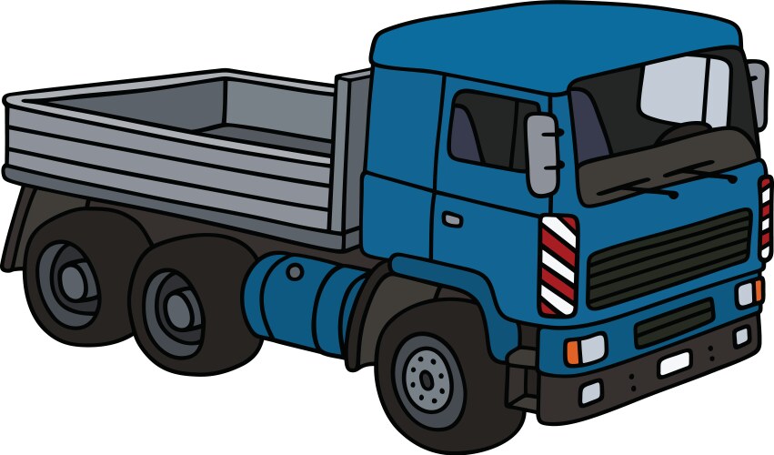 Cute smiling truck Royalty Free Vector Image - VectorStock