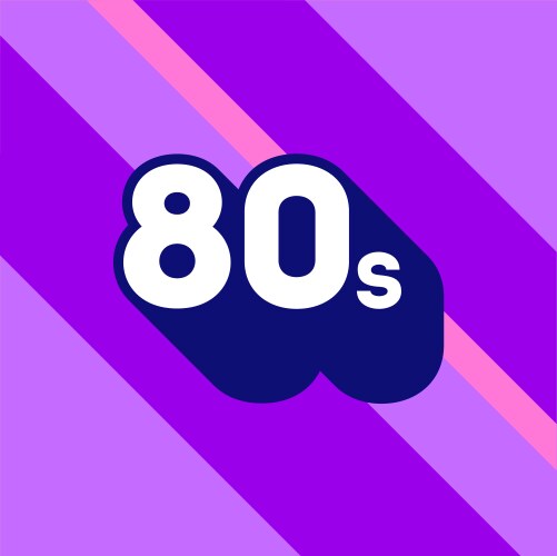 90s logo design 1990s sign with long shadow Vector Image