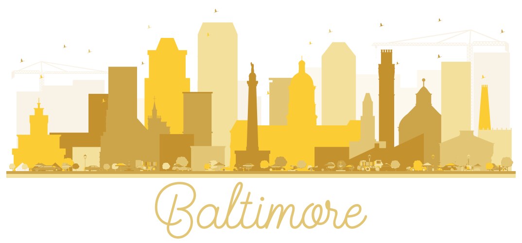 Baltimore City Skyline Silhouette Vector Images (over 120)