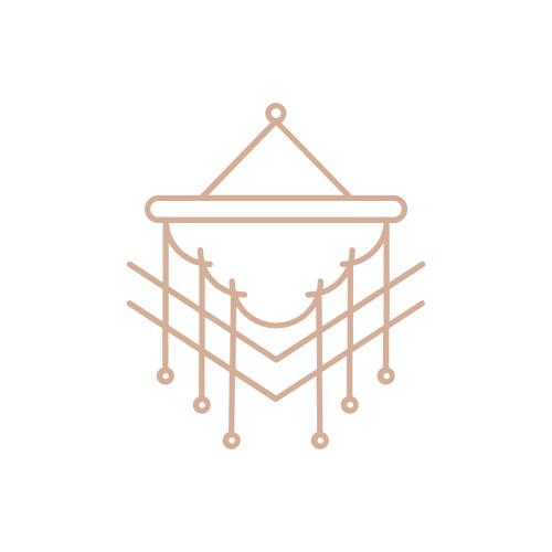 Macrame logo Vector Images & Graphics for Commercial Use | VectorStock