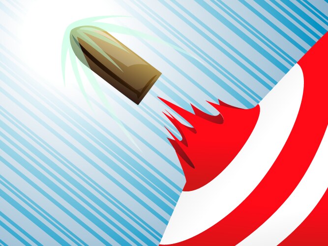 Flying bullet traces realistic pistol projectiles Vector Image