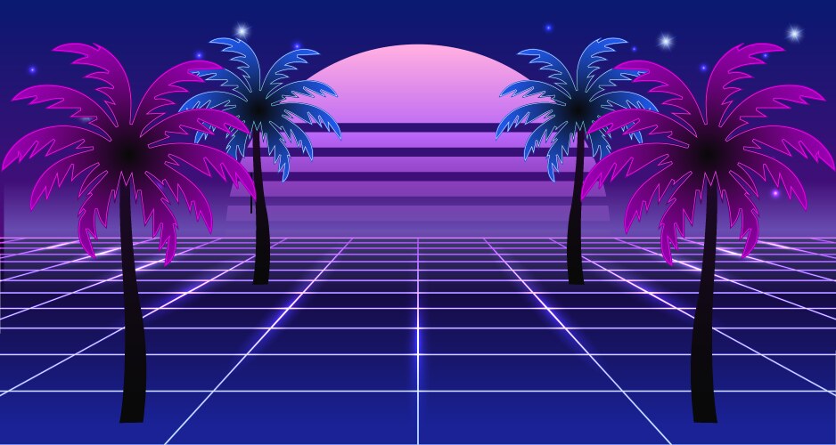 Synthwave Vector Images (over 4,600)