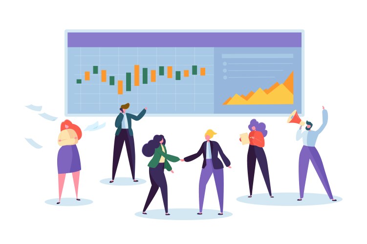 Cartoon Trader Vector Images (over 2,100)