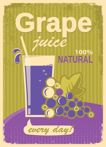 Vintage poster template for lemonade Royalty Free Vector