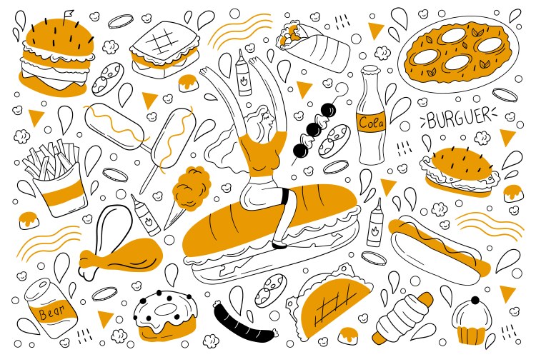 Food Doodle Vector Images (over 190,000)