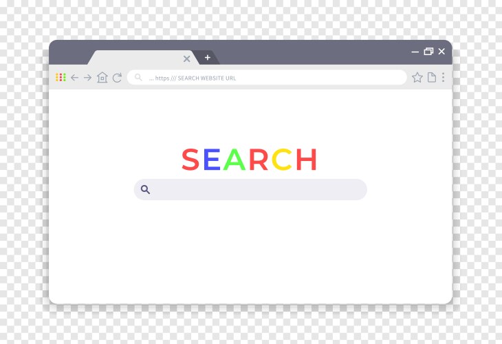 Computer window retro browser interface Royalty Free Vector