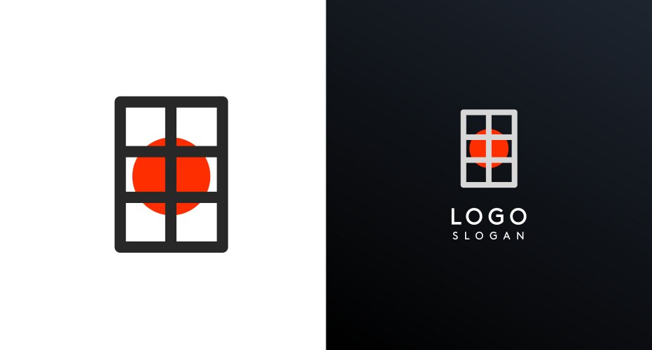 Circle modern logo template halftone Royalty Free Vector