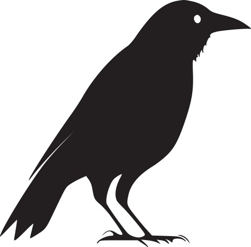 Crow - high quality logo - ideal for t-shirt Vector Image