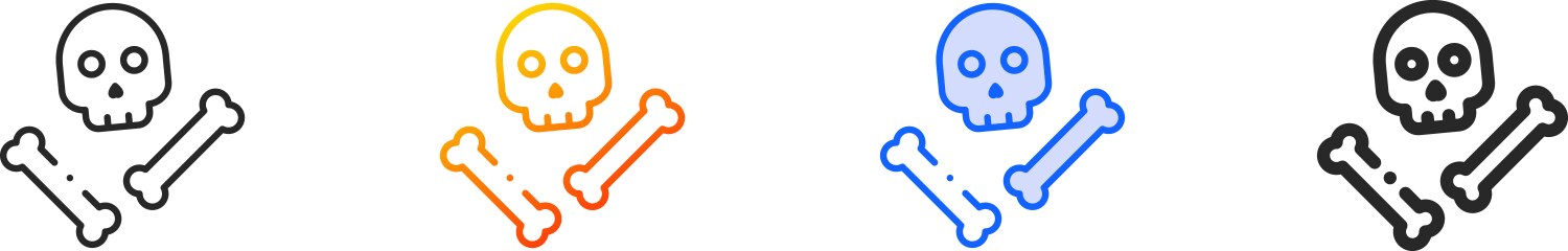 Coffin iconthin linear gradient blue stroke Vector Image