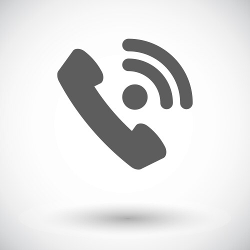 Flat phone icon Royalty Free Vector Image - VectorStock