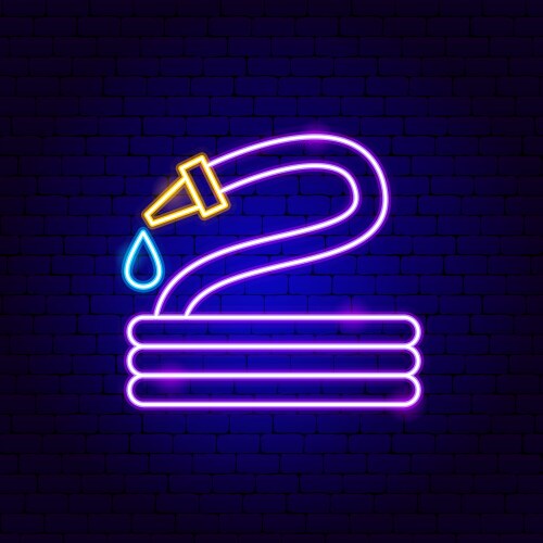 Number seven symbol neon sign seventh Royalty Free Vector