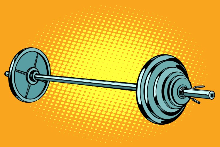 Sketch dumbbell weight Royalty Free Vector Image