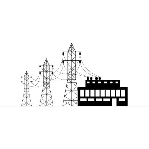 Electrical Substation Icon Vector Images (over 1,400)