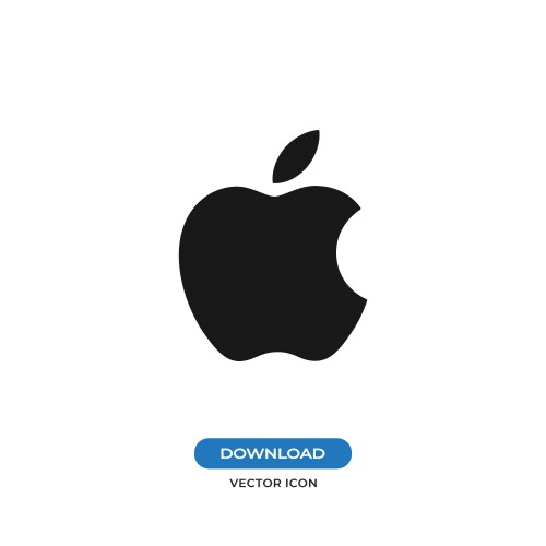 Apple logo computer ipad iphone software Vector Image