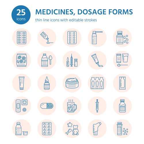 Dosage Forms Pharmacy Vector Images (over 160)