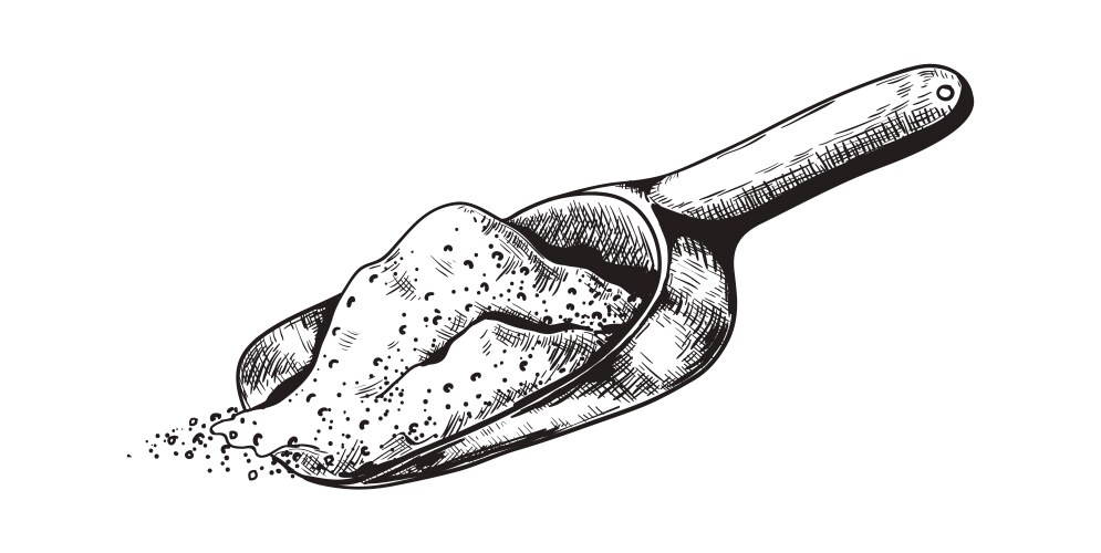 Doodle flat fruits and vegetables hand drawn Vector Image