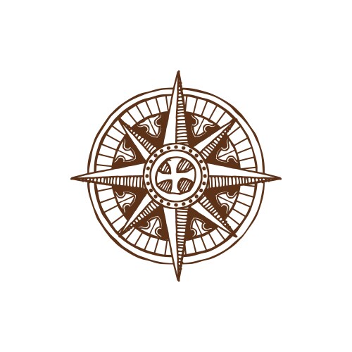 Compass symbol Royalty Free Vector Image - VectorStock