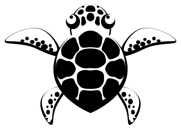 Turtle Stencil Vector Images (90)