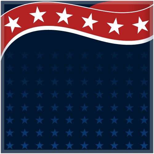 American flag symbols background frame Royalty Free Vector