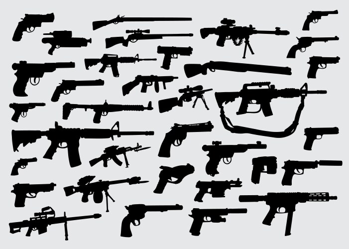 Gun Silhouette Vector Images (over 37,000)